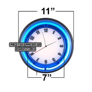 Clock | Wall Decor | Bmw Logo Neon Blue Analog Clock New | Poshmark
